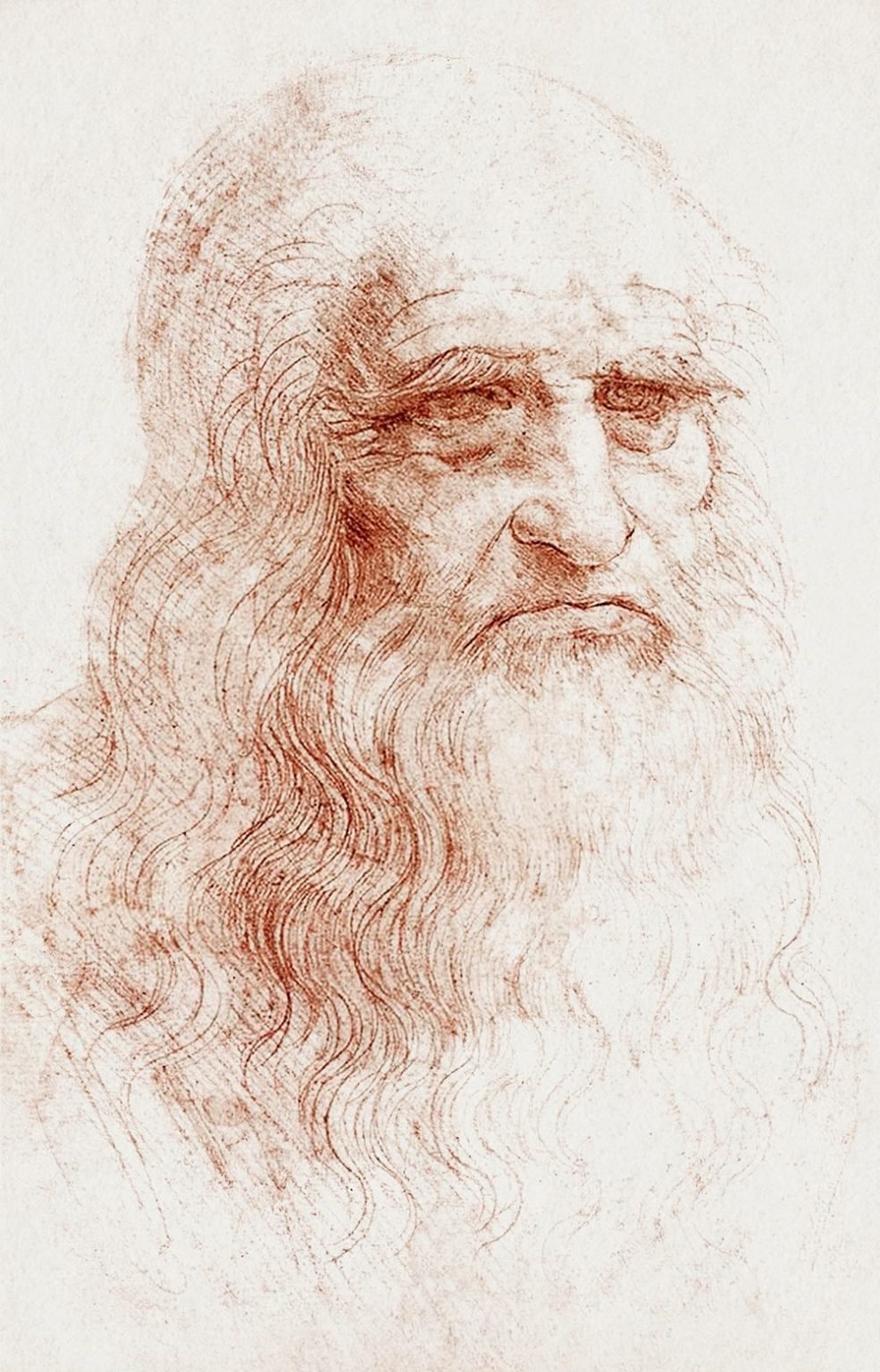Self-Portrait Print Leonardo da Vinci - Framed Canvas Art