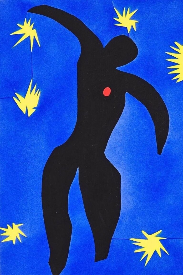 Henri Matisse Icarus (Jazz, 1947) - Framed Canvas Art